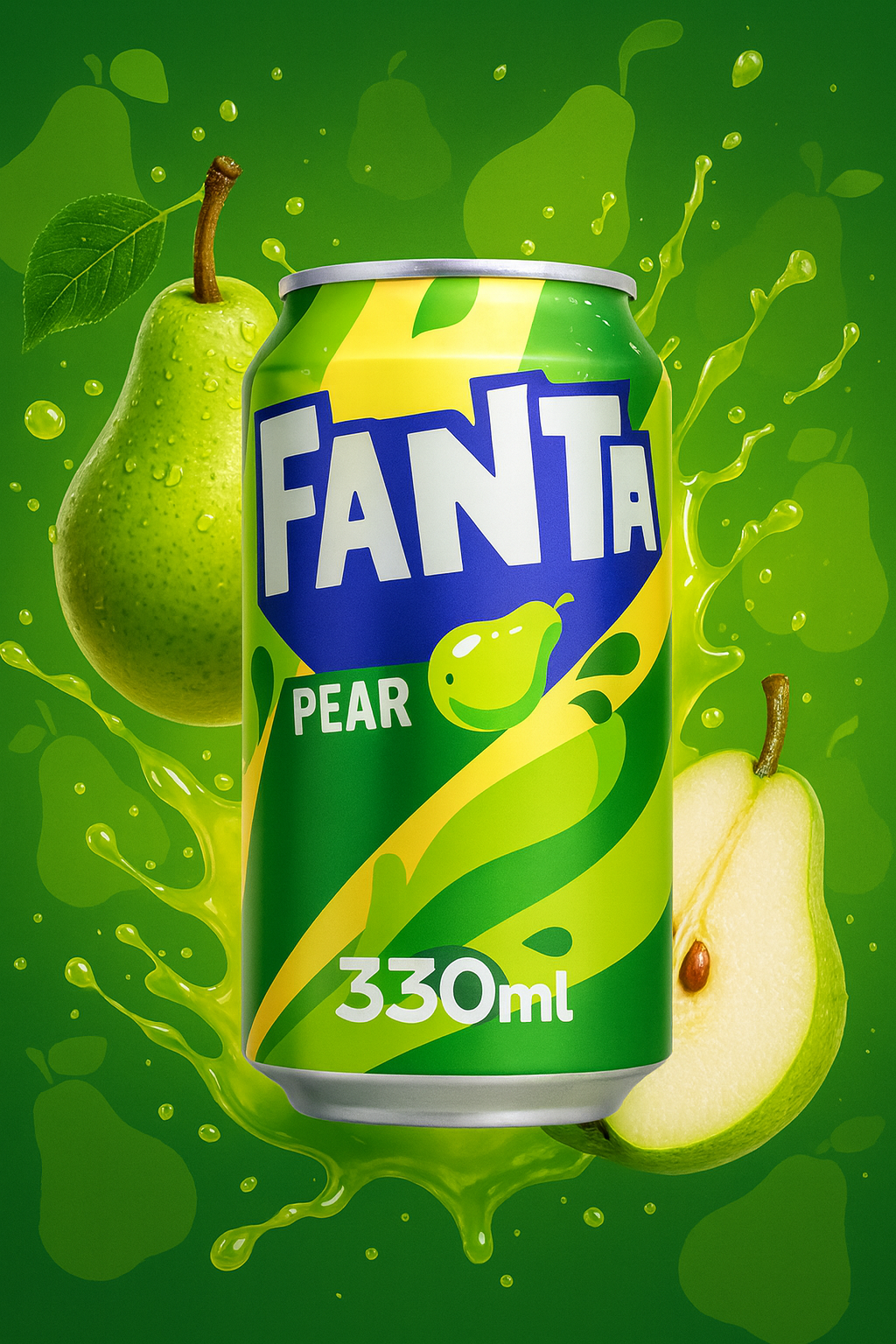 Fanta Pear kopen - Unieke Perensmaak Frisdrank 330ml #24 Bestseller ...